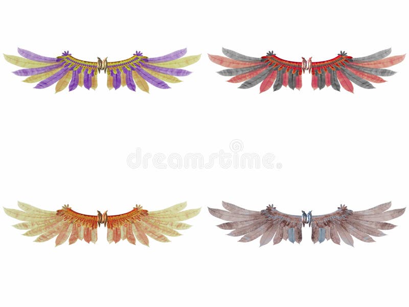 Fantasy Wings stock illustration. Illustration of angels - 4706110
