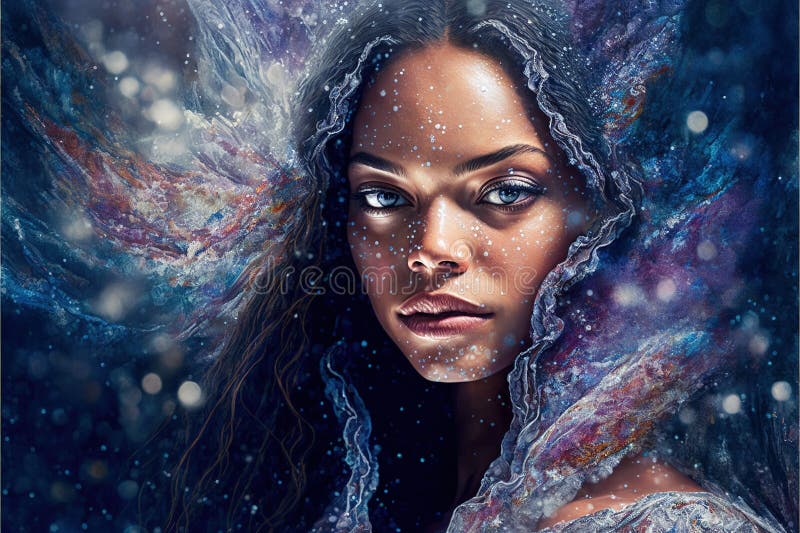 Fantasy Winter Goddess As Symbol of Beauty and Power Imagination Design ...