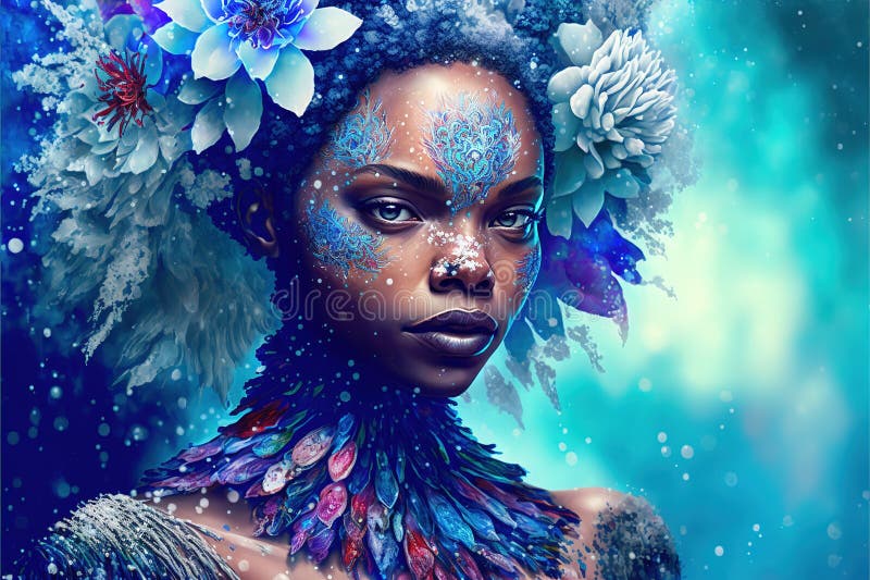 Fantasy Winter Goddess As Symbol of Beauty and Power Imagination Design ...