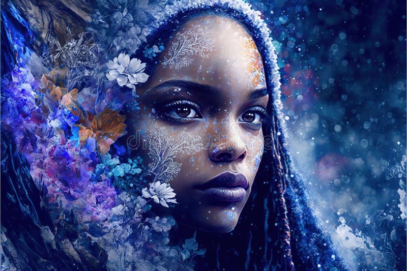 Fantasy Winter Goddess As Symbol of Beauty and Power Imagination Design ...