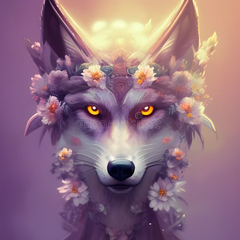 Fantasy Wolf Creature Wallpapers: Concept Art in White with Amber and ...