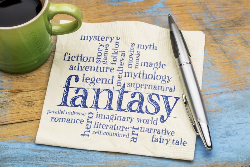 Fantasy word cloud stock photo. Image of word, fiction - 76618578