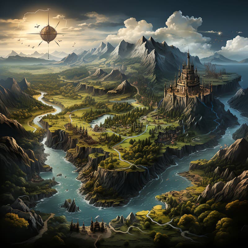 Mystical Map Stock Illustrations – 913 Mystical Map Stock Illustrations ...
