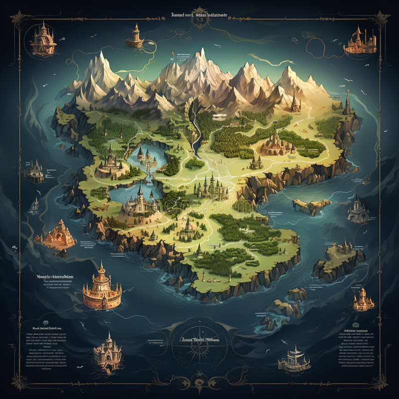 Mystical Map Stock Illustrations – 913 Mystical Map Stock Illustrations ...