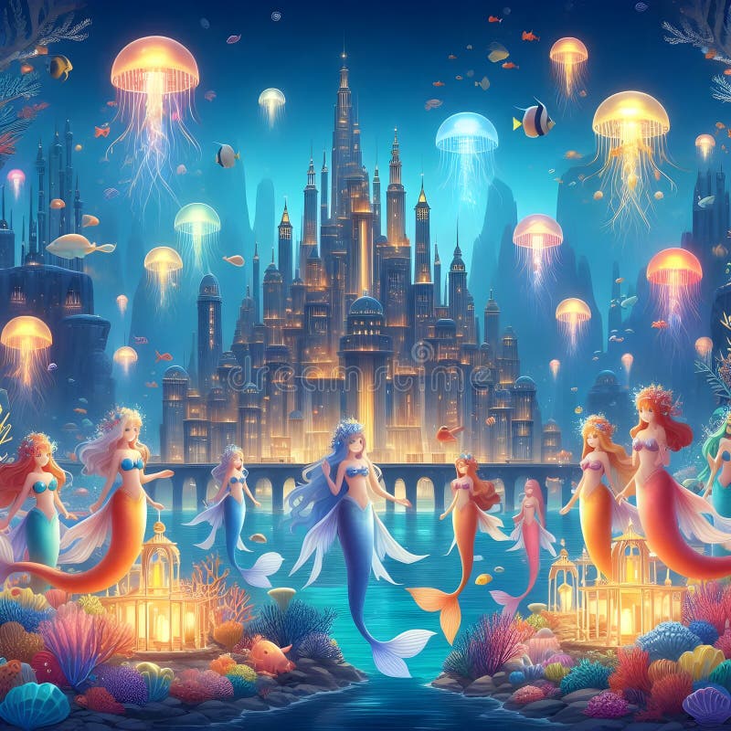 Fantasy World Under the Sea Stock Photo - Image of world, orld: 337522280