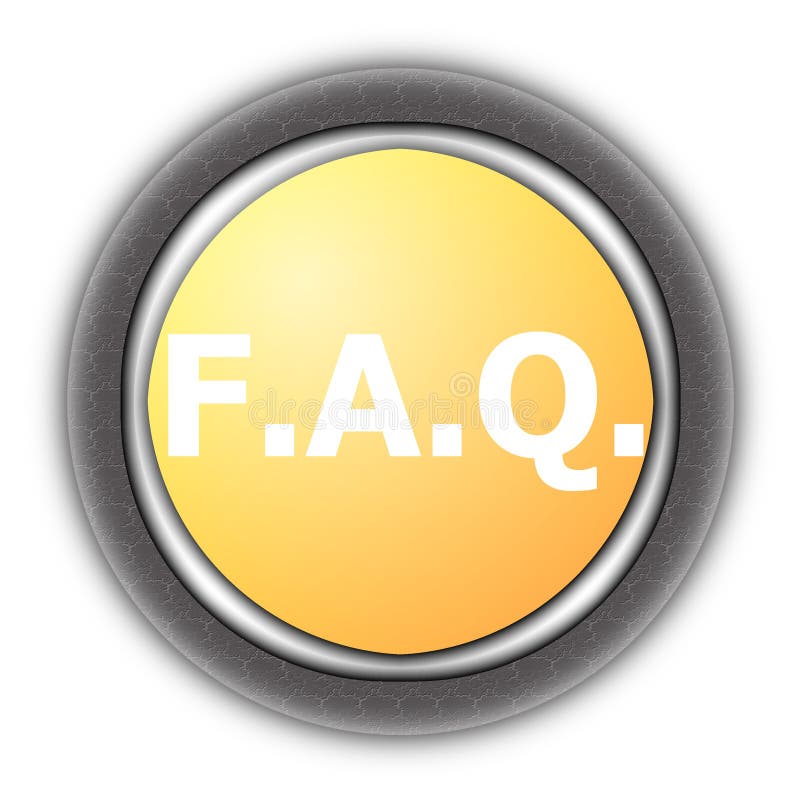Button Icon: FAQ stock illustration. Illustration of rendering - 17212441