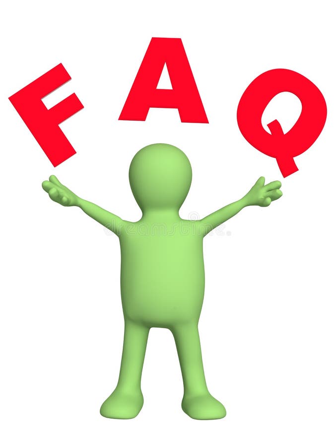 FAQ icon - 3d man stock illustration. Illustration of graphic - 19547499
