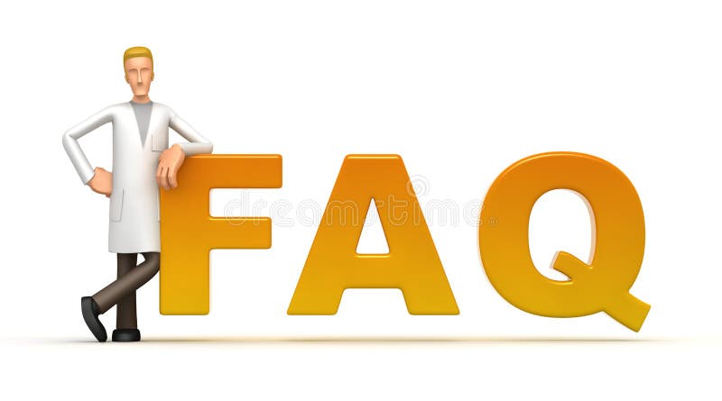 Faq stock illustration. Illustration of human, personage - 13341631