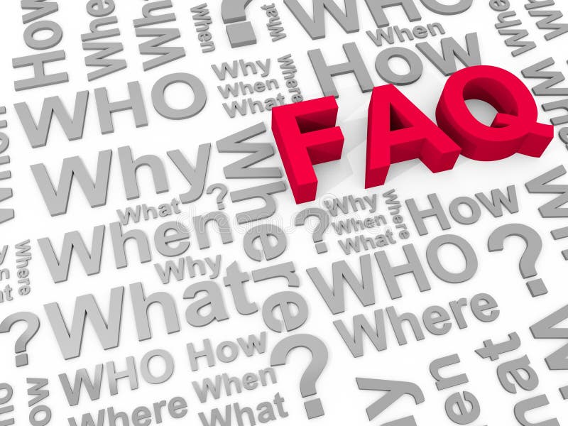 FAQ stock illustration. Illustration of question, line - 18186253