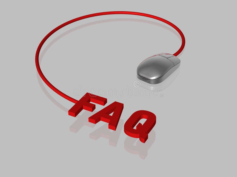 FAQ - 3D stock illustration. Illustration of online, rendering - 12784012