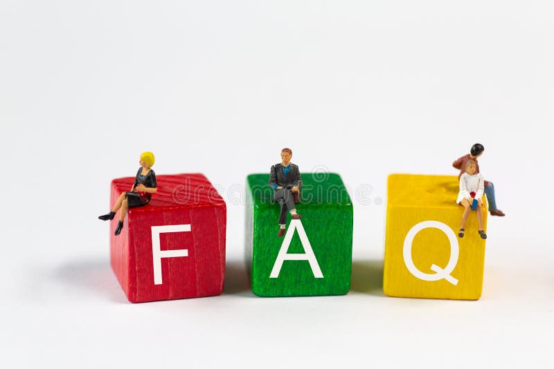 FAQ - the Abbreviation for Frequently Asked Questions are in White Font ...