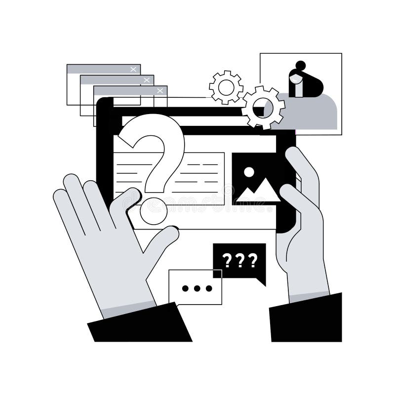 FAQ Abstract Concept Vector Illustration Stock Vector - Illustration of ...