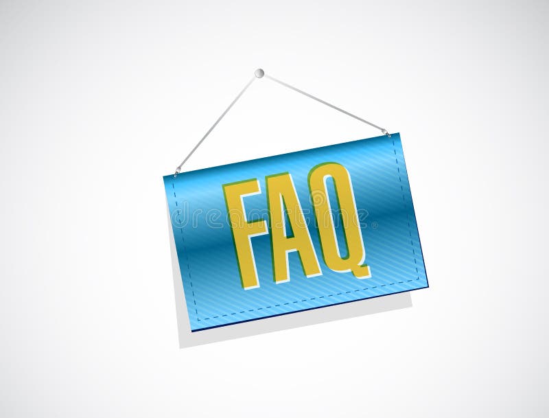 Faq Banner Sign Illustration Design Stock Illustration - Illustration ...