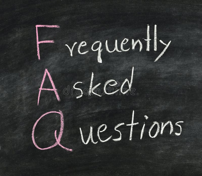 FAQ, question blackboard stock image. Image of green - 20853117