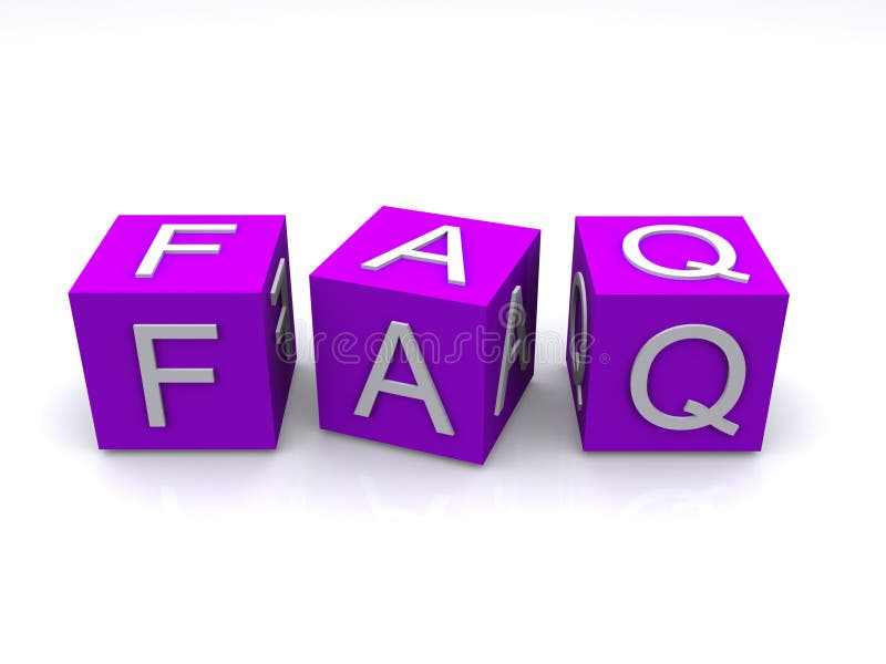FAQ blocks stock illustration. Illustration of drawing - 11667669