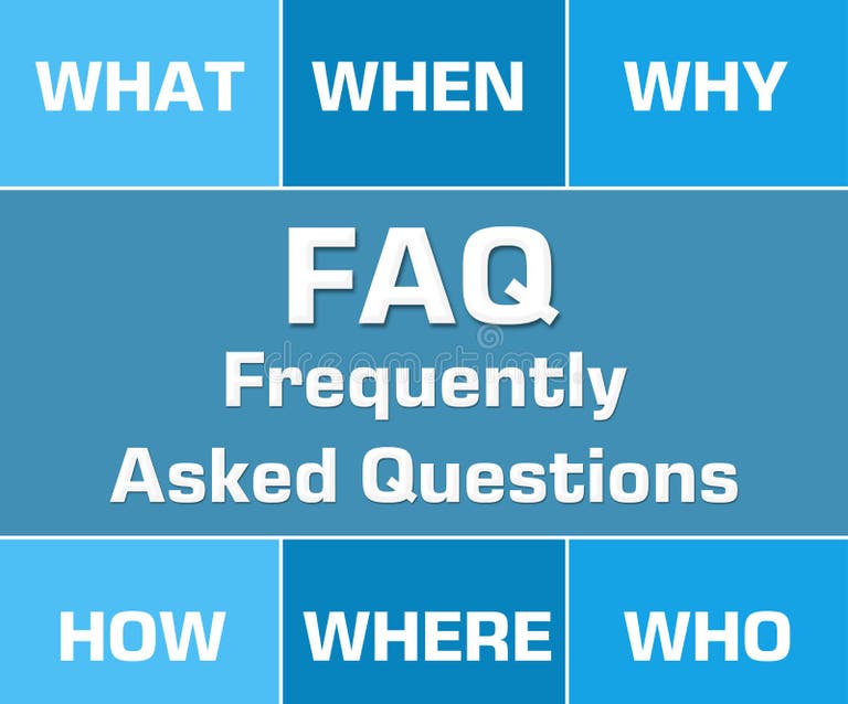 FAQ Blue Grid stock illustration. Illustration of curious - 77587031