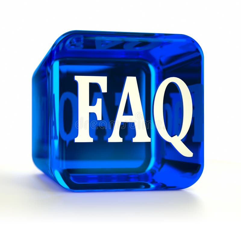 Faq Blue Icon Stock Photo - Image: 22279430