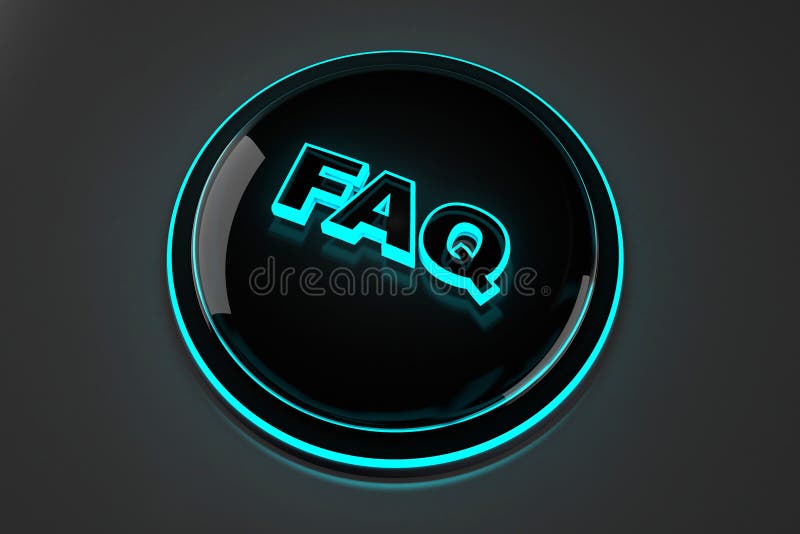 FAQ Button Illustration stock illustration. Illustration of button ...
