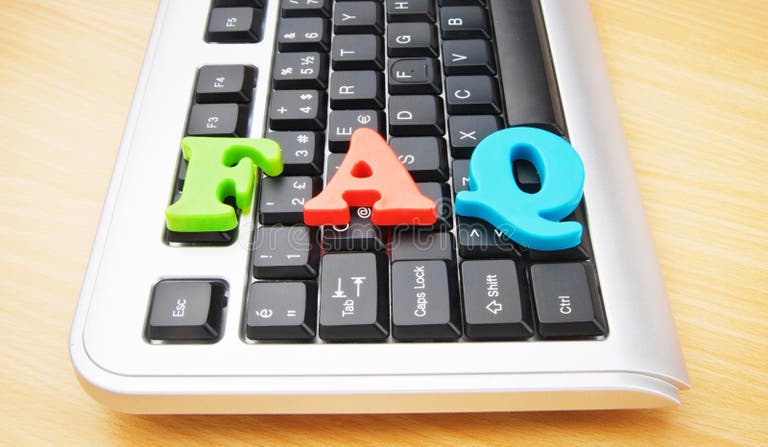 FAQ Concept with Letters on the Keyboard Stock Photo - Image of help ...