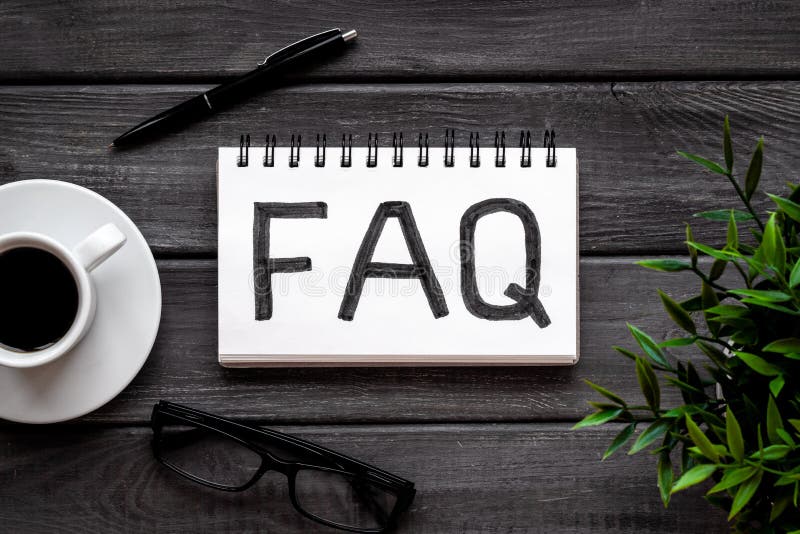 FAQ Concept. Text on Office Table Stock Photo - Image of servise ...