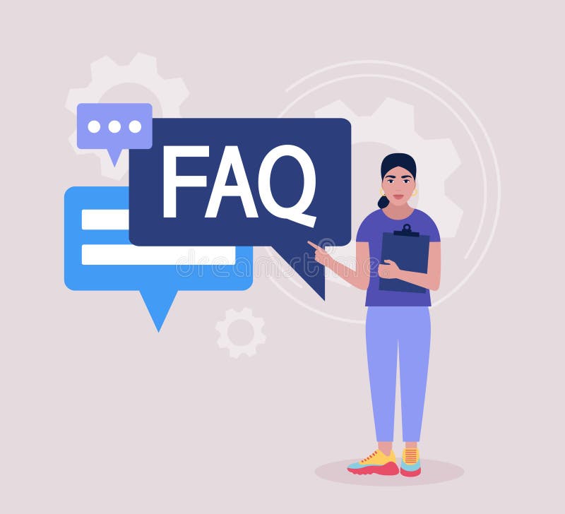 FAQ concept stock vector. Illustration of application - 206936767