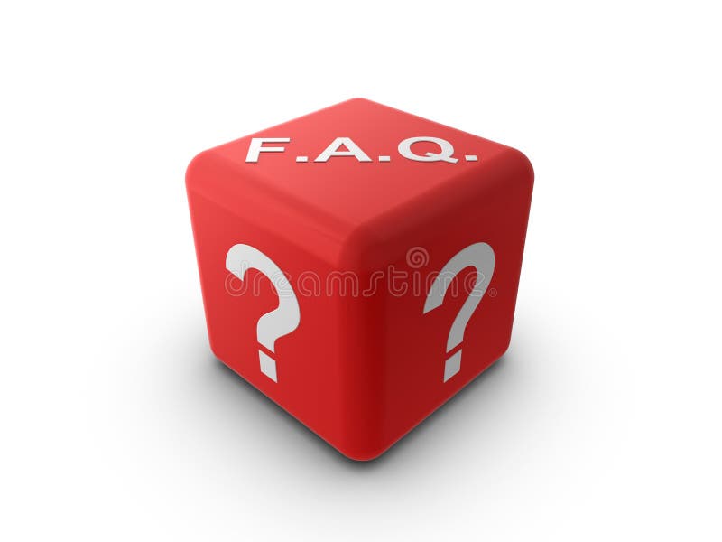 FAQ dice stock illustration. Illustration of message - 11824980
