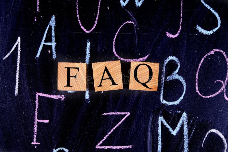 FAQ on the drawing board. stock photo. Image of drawing - 53507126