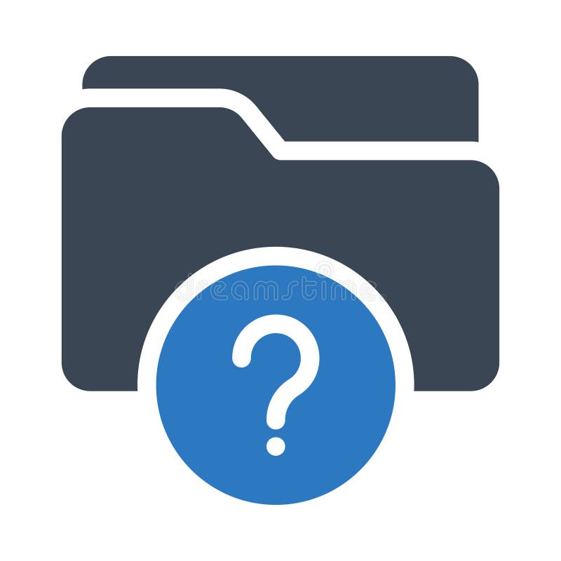 FAQ File Vector Glyph Color Icon Stock Illustration - Illustration of ...