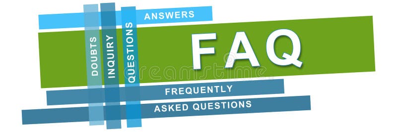FAQ - Frequently Asked Questions Blue Green Stripes Banner Stock ... FAQ - Frequently Asked Questions Blue Green Stripes Banner Stock ...