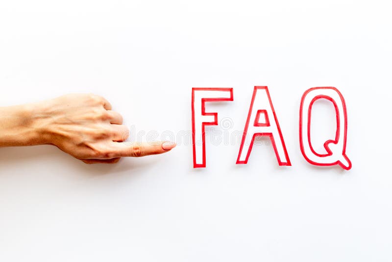 Faq - Frequently Asked Questions - Paper Letters, Top View Stock Photo ...
