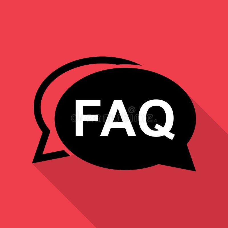 FAQ, Frequently Asked Questions Vector Icon. Information Speech Bubble ...