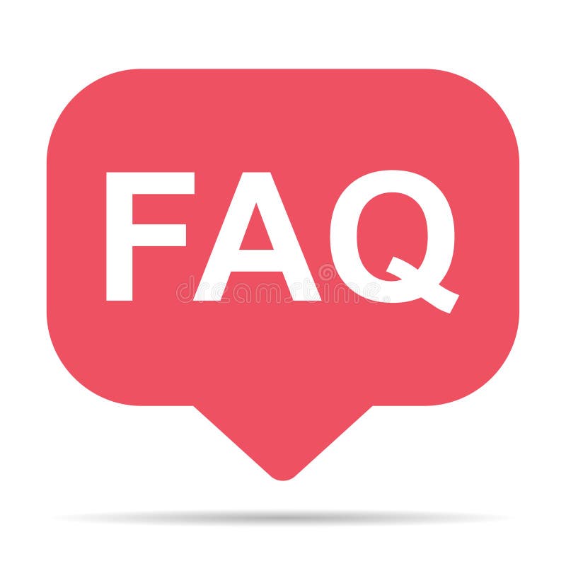 FAQ, Frequently Asked Questions Vector Icon. Information Speech Bubble ...