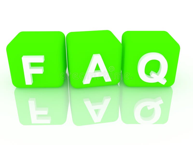 Faq stock illustration. Illustration of page, cube, help - 30573207