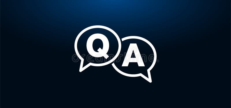 Faq Icon Crystal Blue Banner Background Stock Illustration ...