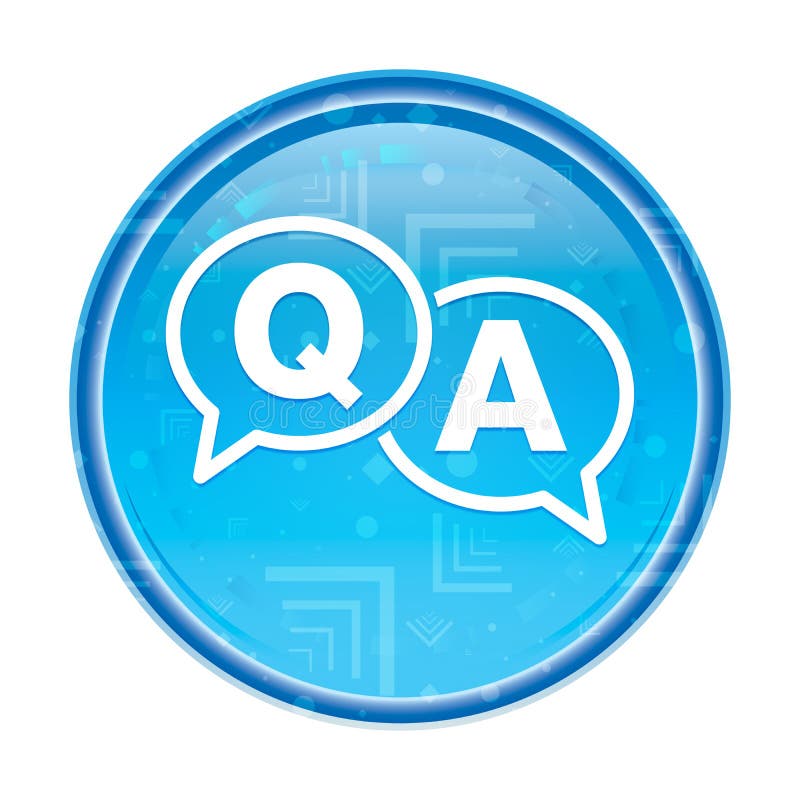 Faq Blue Icon stock illustration. Illustration of word - 22279430