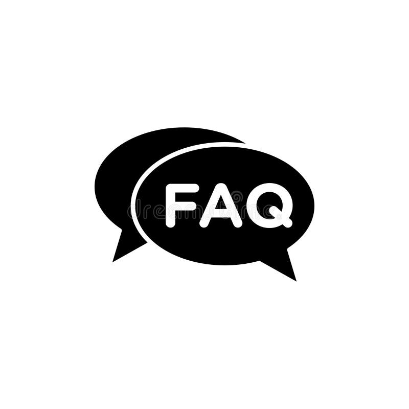 FAQ icon stock vector. Illustration of social, simple - 332183186