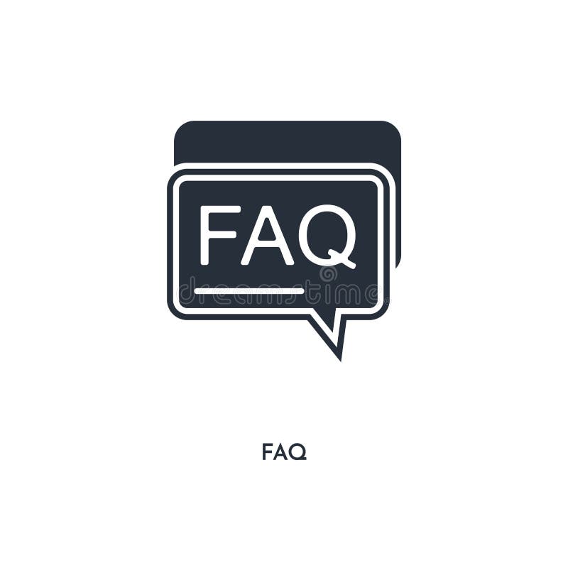 Faq Icon. Simple Element Illustration. Isolated Trendy Filled Faq Icon ...