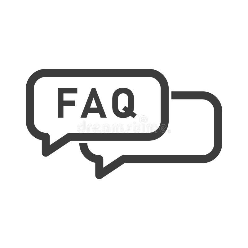FAQ Information Sign Icon. Help Speech Bubble Symbol. Circle Flat ...