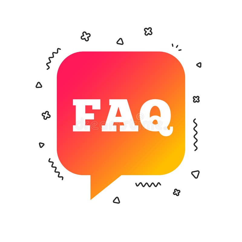 FAQ Information Sign Icon. Help Symbol. Vector Stock Vector ...