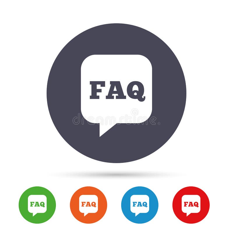 FAQ Information Sign Icon. Help Symbol. Stock Vector - Illustration of ...