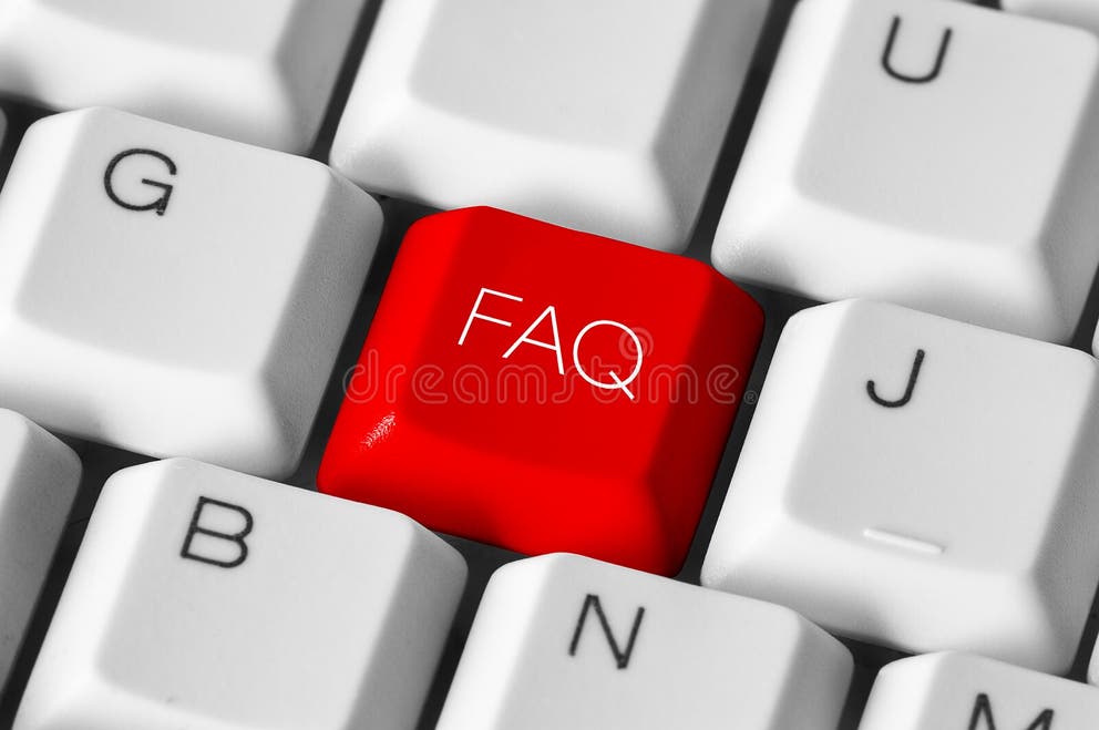 Faq keyboard stock illustration. Illustration of present - 19852257