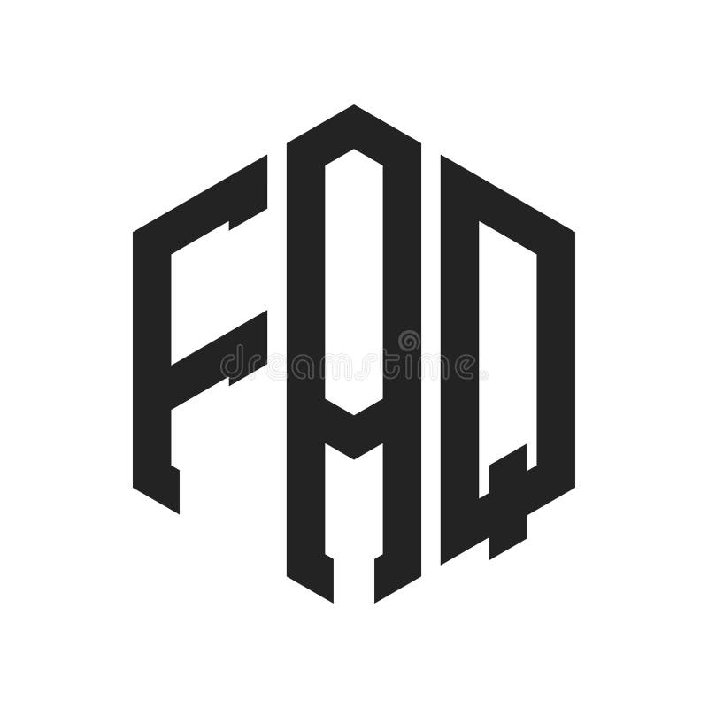 FAQ Logo Design. Initial Letter FAQ Monogram Logo Using Hexagon Shape ...