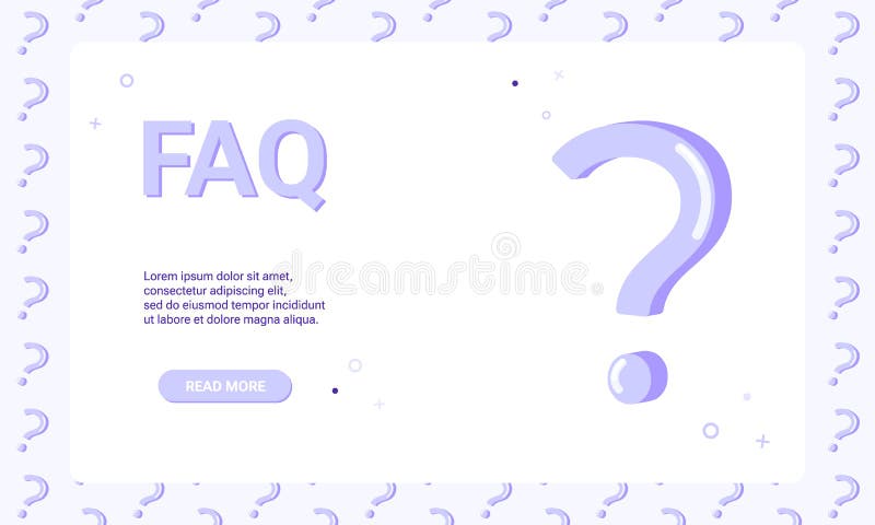 FAQ Page Template. Frequently Asked Question Banner Stock Illustration ... FAQ Page Template. Frequently Asked Question Banner Stock Illustration ...