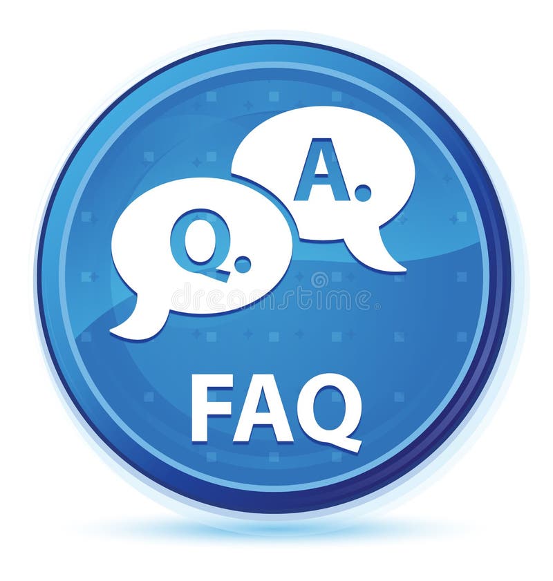 Faq (question Answer Bubble Icon) Midnight Blue Prime Round Button ...