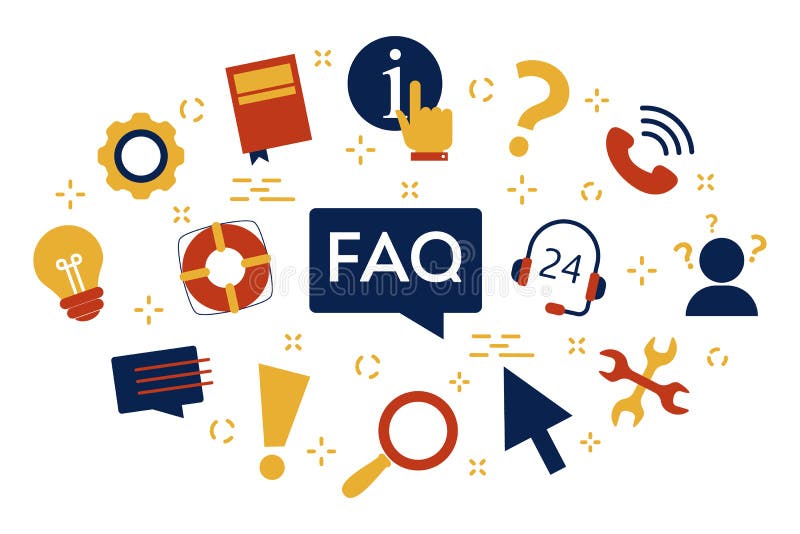 FAQ or Question and Answer Concept. Customer Help Stock Vector ...