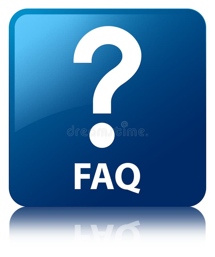 Faq (question Icon) Blue Square Button Stock Illustration ...