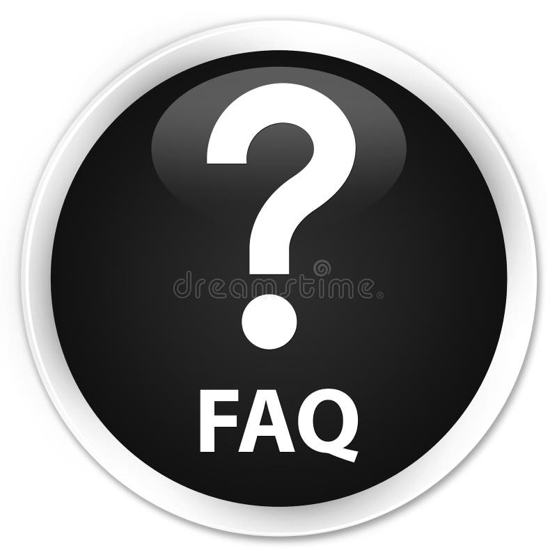 Faq (question Icon) Premium Black Round Button Stock Illustration ...
