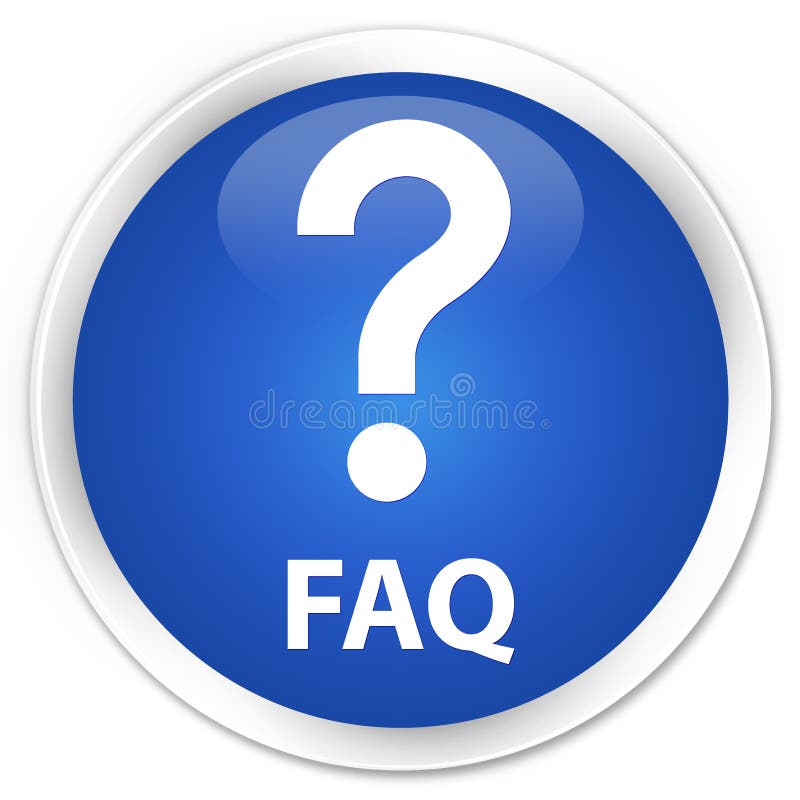 Faq (question Icon) Premium Blue Round Button Stock Illustration ...