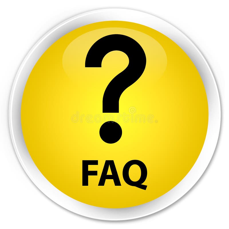Faq (question Icon) Premium Yellow Round Button Stock Illustration ...