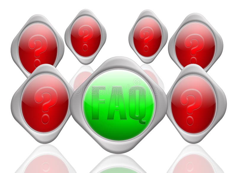 FAQ&question marks stock illustration. Illustration of marks - 12260528